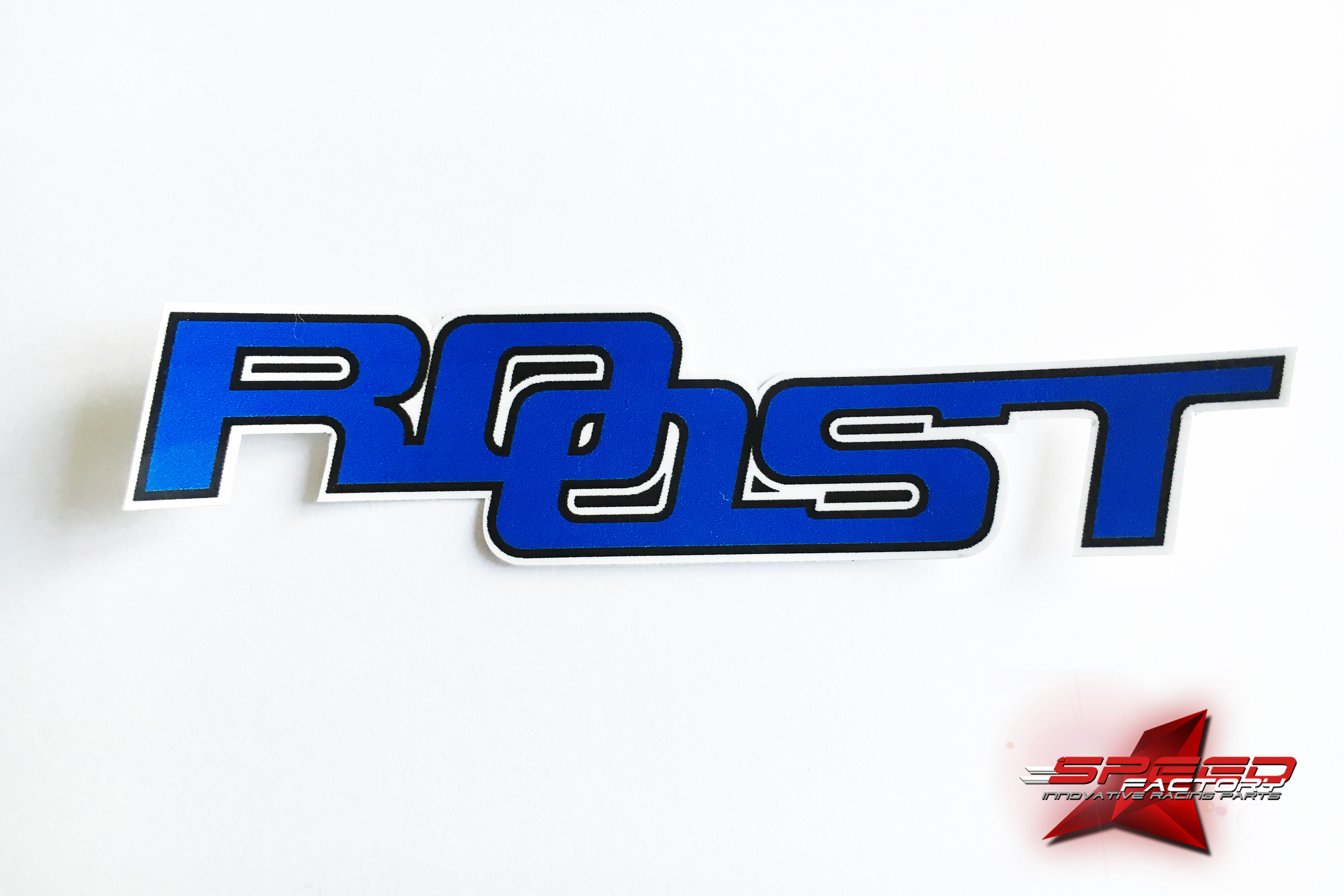 Aufkleber ROOST Sticker, Plot, blau-schwarz | ROOST Auspuffanlagen ...
