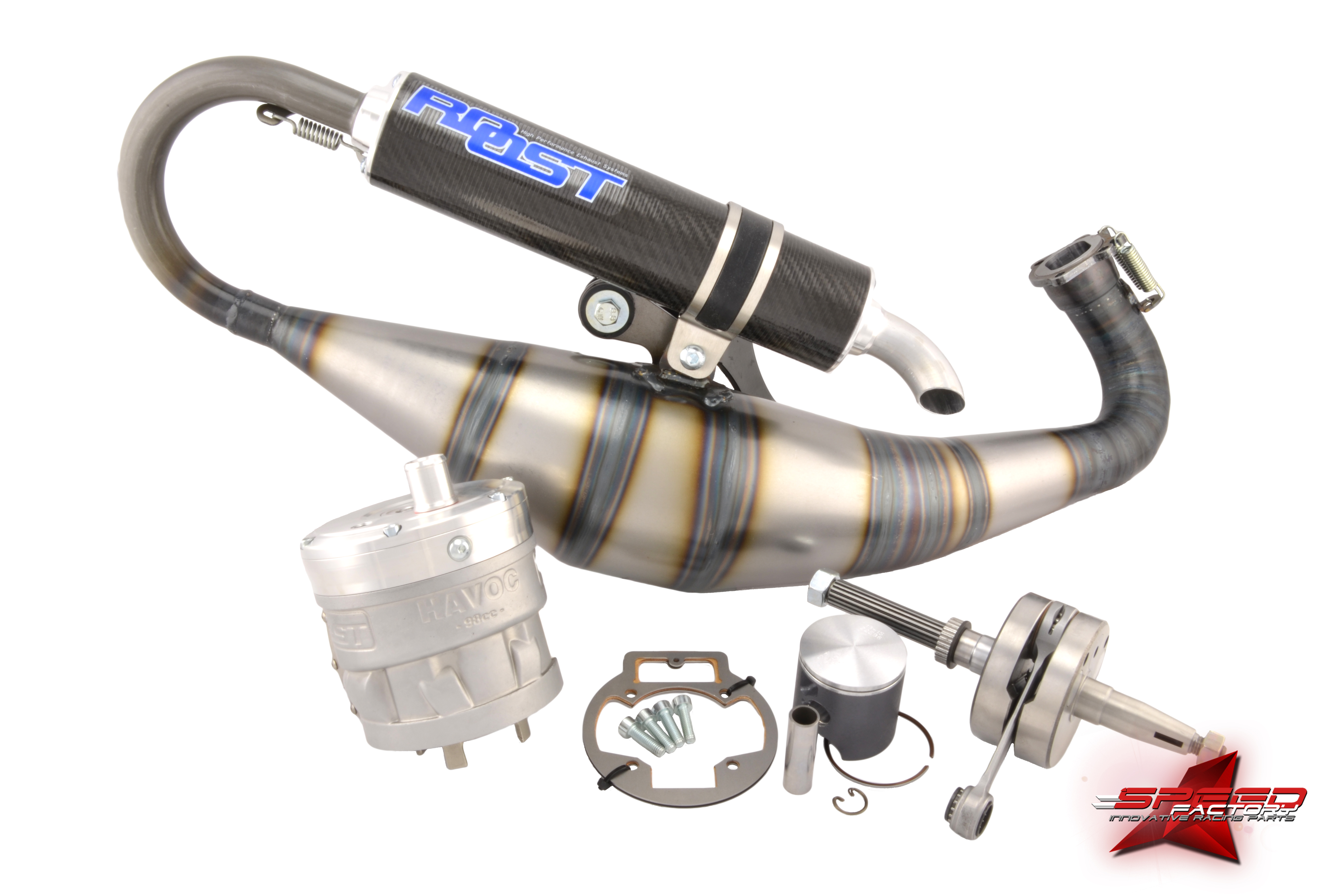 Tuningkit ROOST HAVOC 98cc, für Piaggio LC | LC (wassergekühlt) - 50cc ...